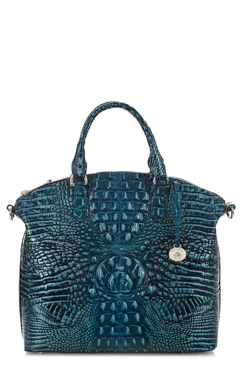 Brahmin ‘Melbourne – Large Duxbury’ Satchel – Blue/green – Trendization